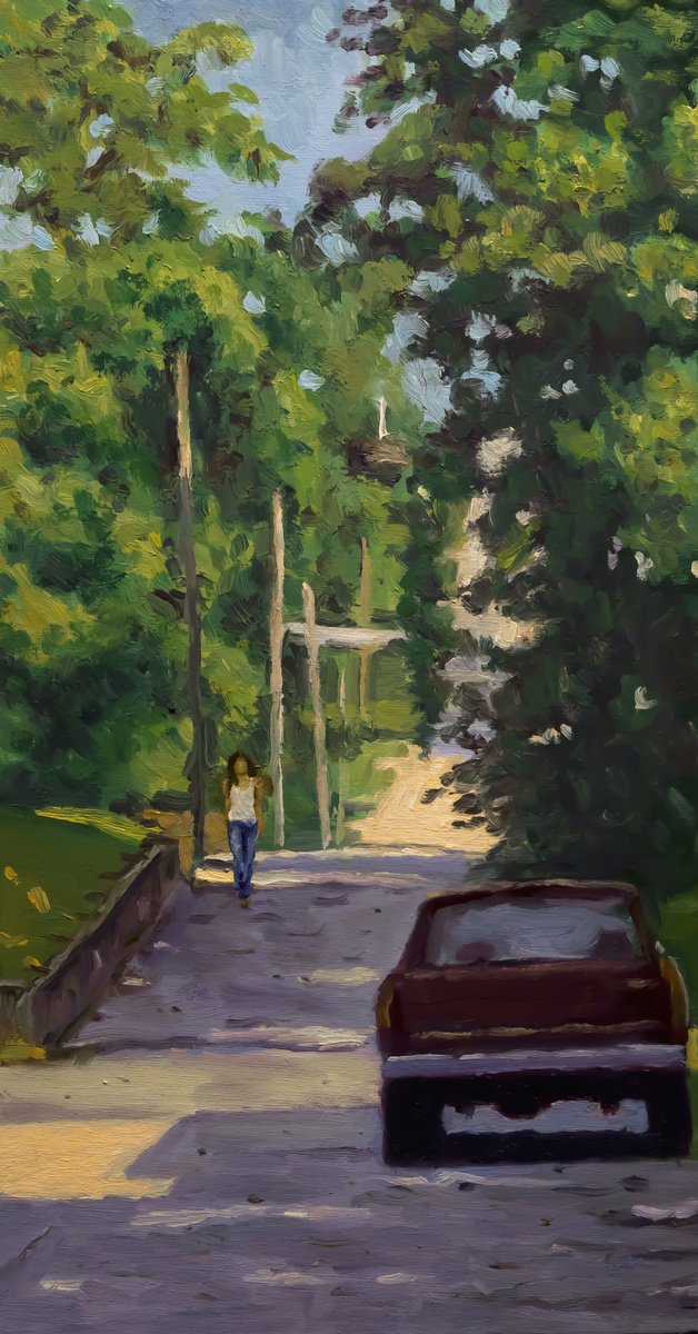 House on the Hill Oil painting: Daniel Brian Fishback | Artfinder