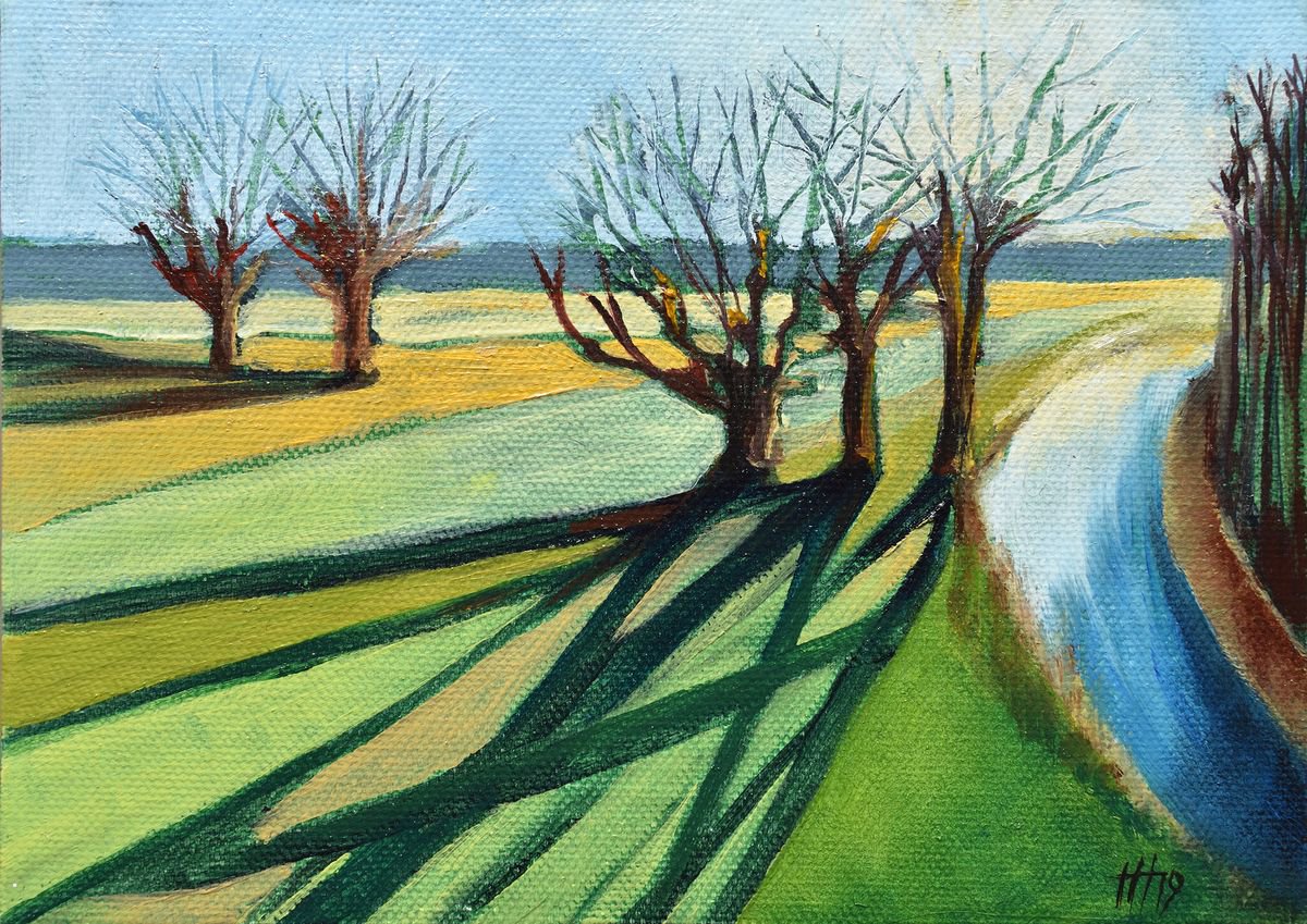 Trees near the Fort Oil painting: Hilde Hoekstra | Artfinder