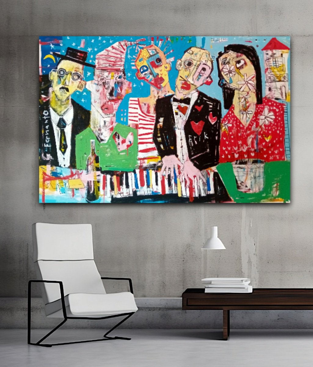 Rhapsody love Acrylic painting: Dimitris Pavlopoulos | Artfinder