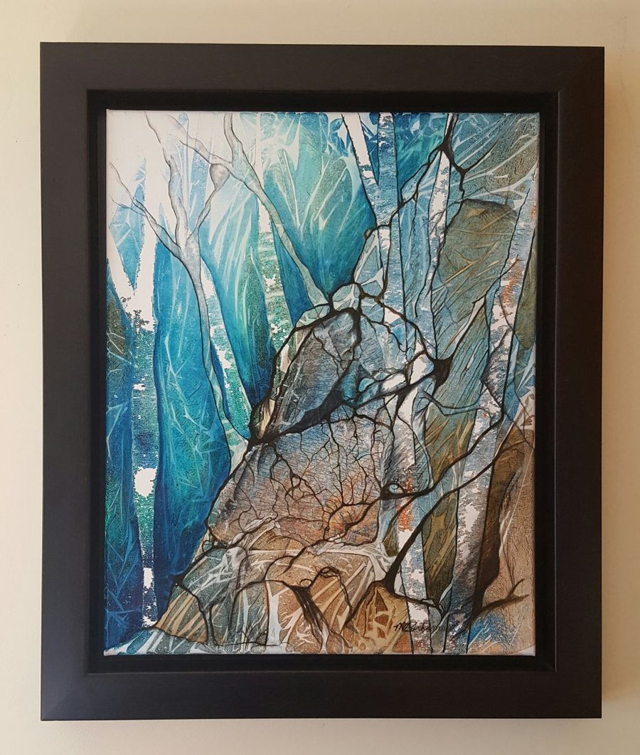 Fractured Mixed-media painting by Melissa Perhamus | Artfinder