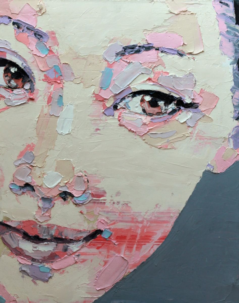 6-17-14 head Painting by Thomas Donaldson | Artfinder