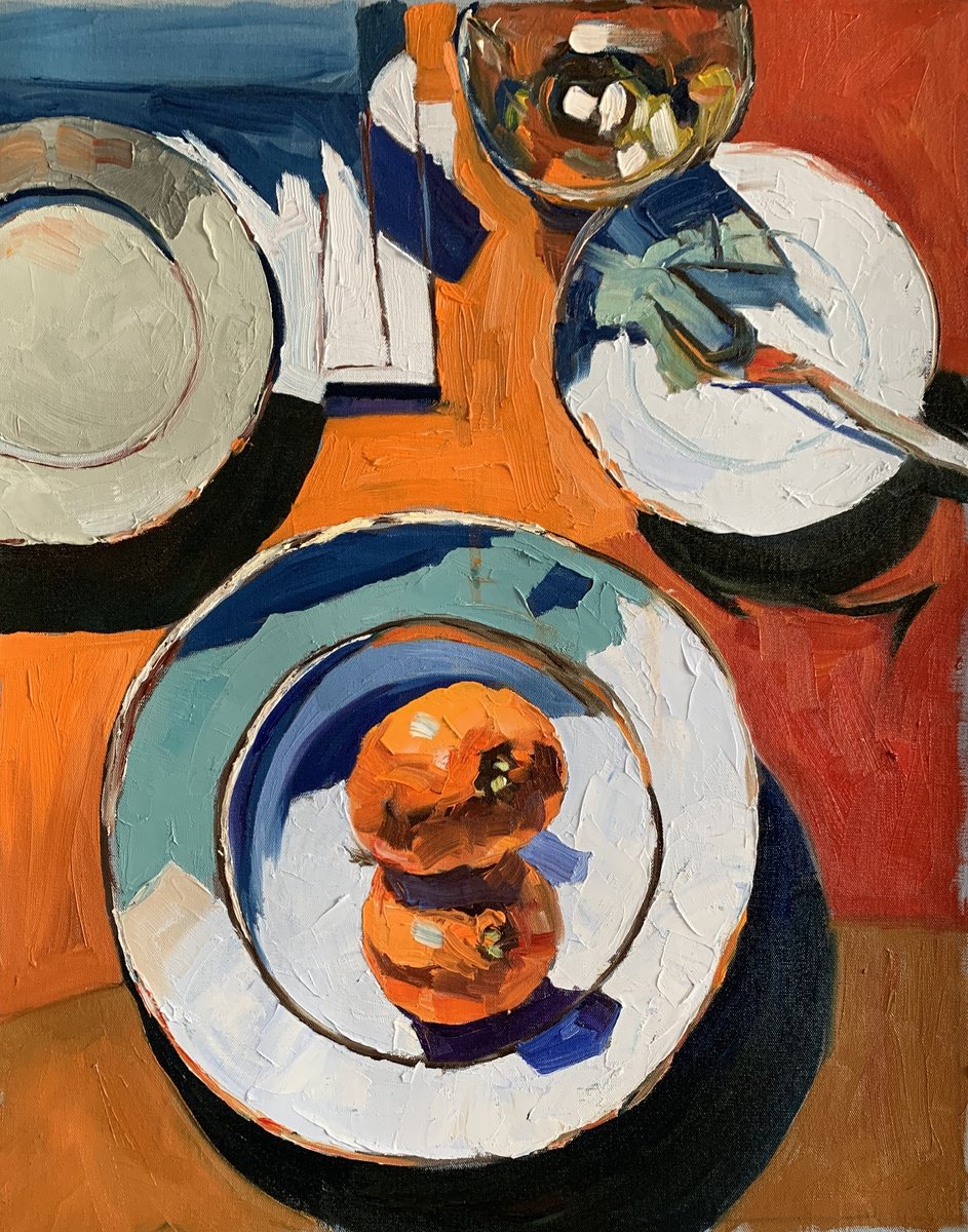 Tangerines. Oil painting by Vita Schagen | Artfinder Tangerines. Oil painting by Vita Schagen | Artfinder