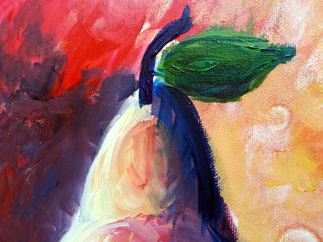 Au Pear II Painting by Jessica Sanders | Artfinder