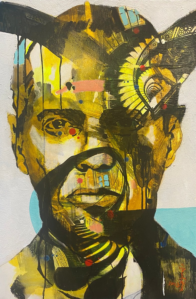 House of thoughts - feat Steve Buscemi Mixed-media painting: Peter ...