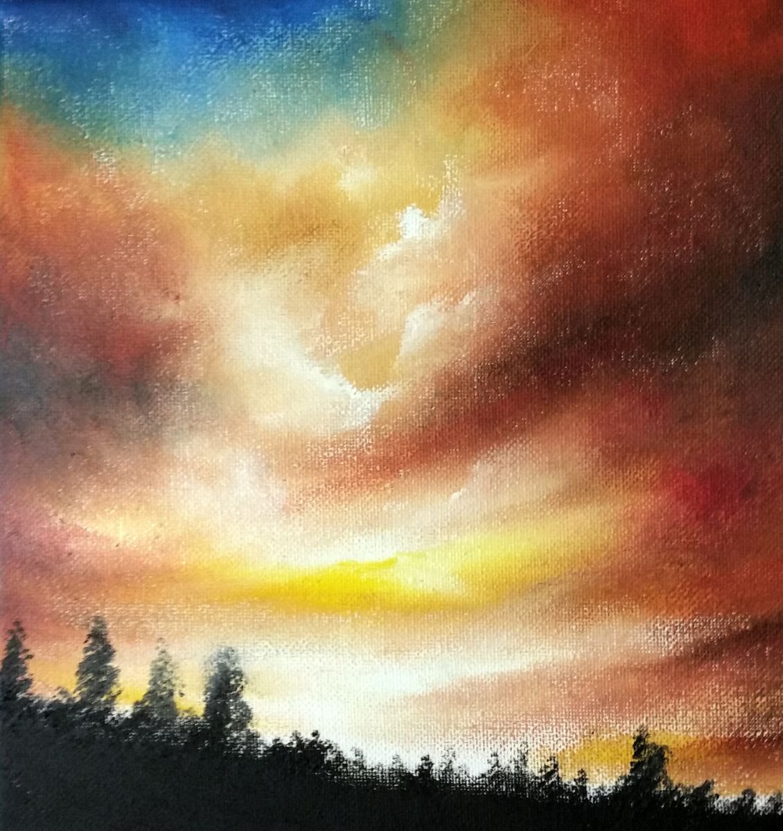 Rusty sky Oil painting by Alan Brunt | Artfinder