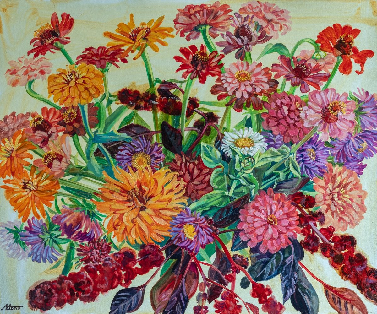 Floral Diversity Oil painting: Alona Lesnichenko | Artfinder