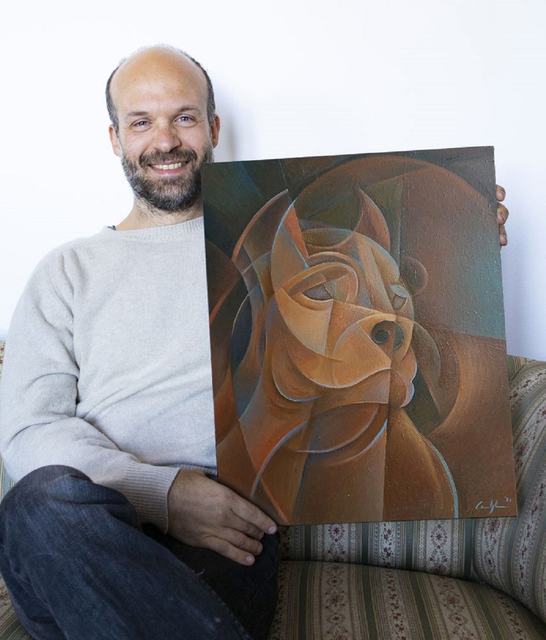 "Portrait of Jago" Oil on canvas, 40 x 50cm - op.88 (2021) Oil painting ...