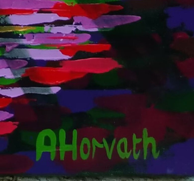 Original Acrylic Painting - Forest in Amber by Amanda Horvath