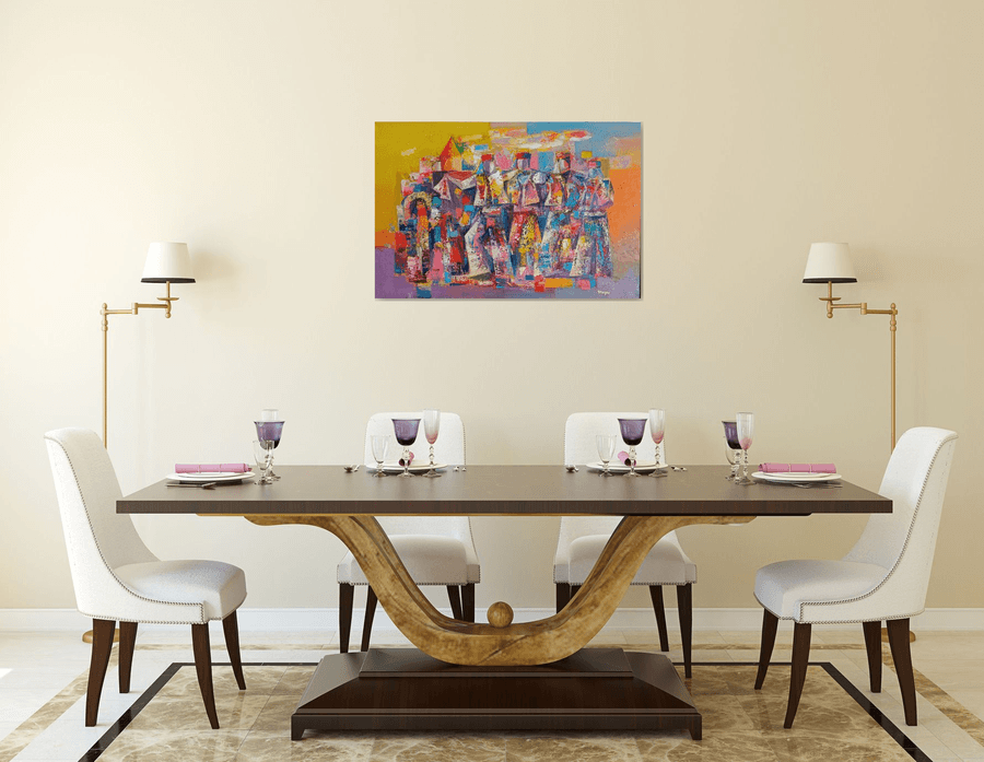 Armenian Kochari Dance Oil painting: Hayk Miqayelyan | Artfinder