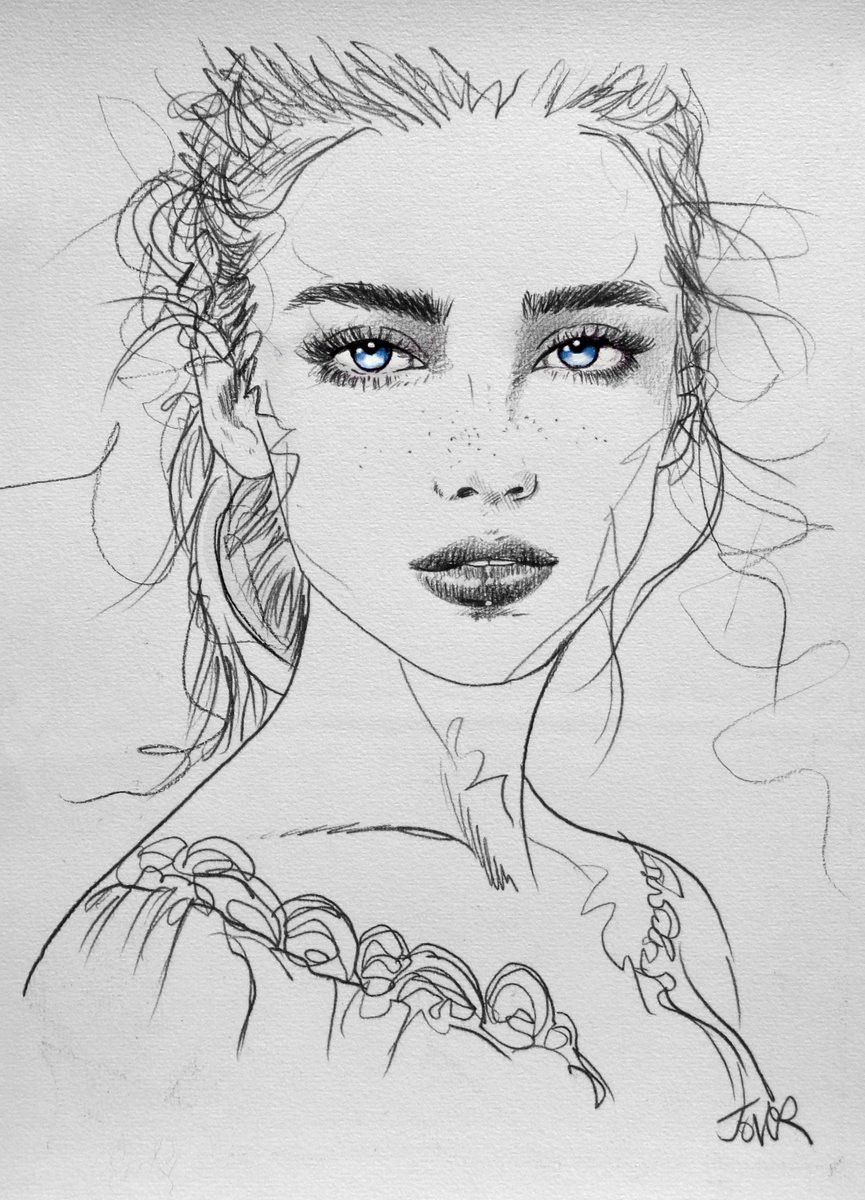 MISS TESS Pencil drawing by Loui Jover | Artfinder
