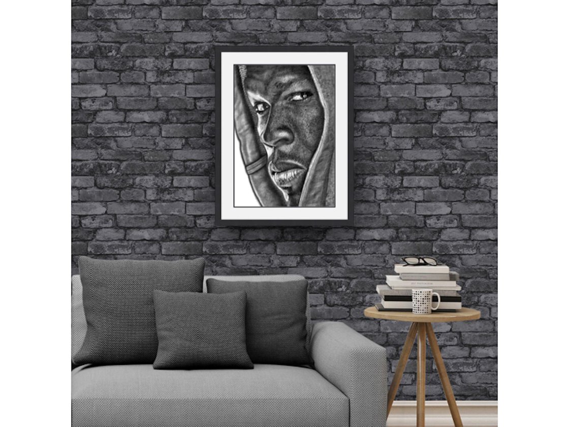 50 Cent Pencil drawing: Paul Stowe | Artfinder