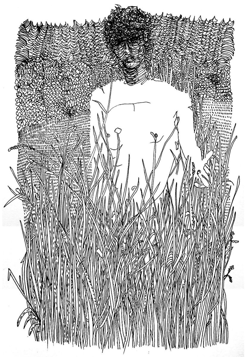 Sasha Ink drawing by Mario Lautier-Vella | Artfinder