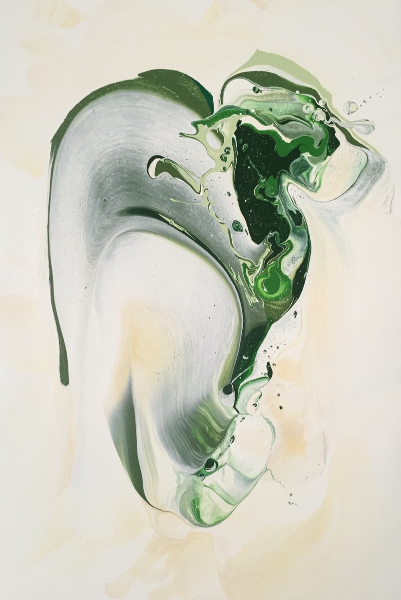 La condition végétale d’un spectre naturaliste Acrylic painting by Jean ...