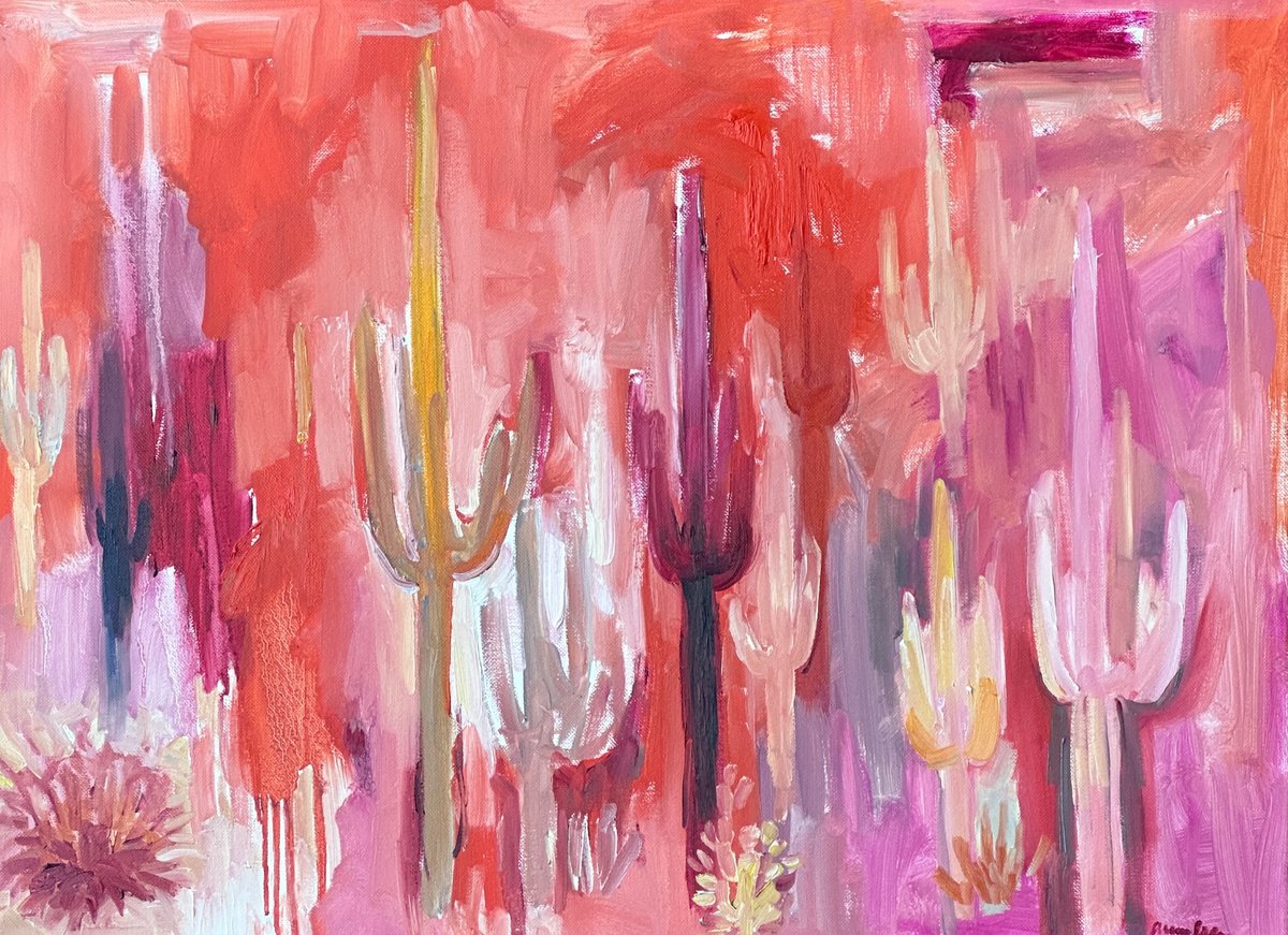 Desert Impressions Oil painting by Arun Prem | Artfinder