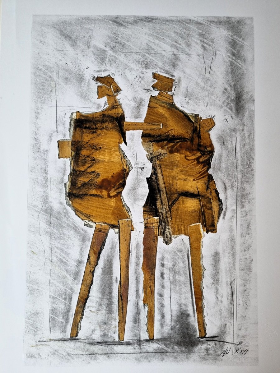 Two Figures Collage: Neil Wood | Artfinder