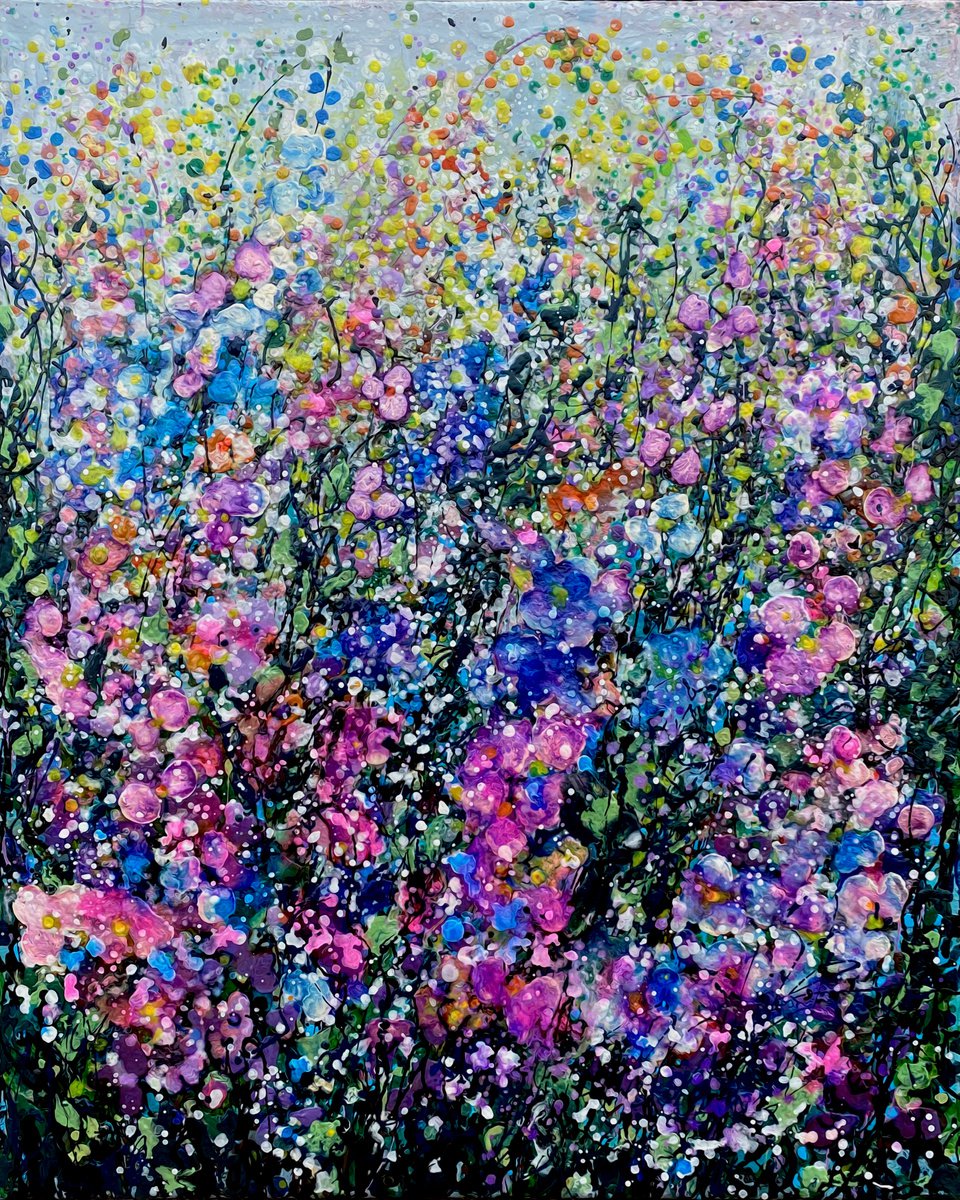 Spring Meadow Abstract - Jackson Pollock Origin | Artfinder