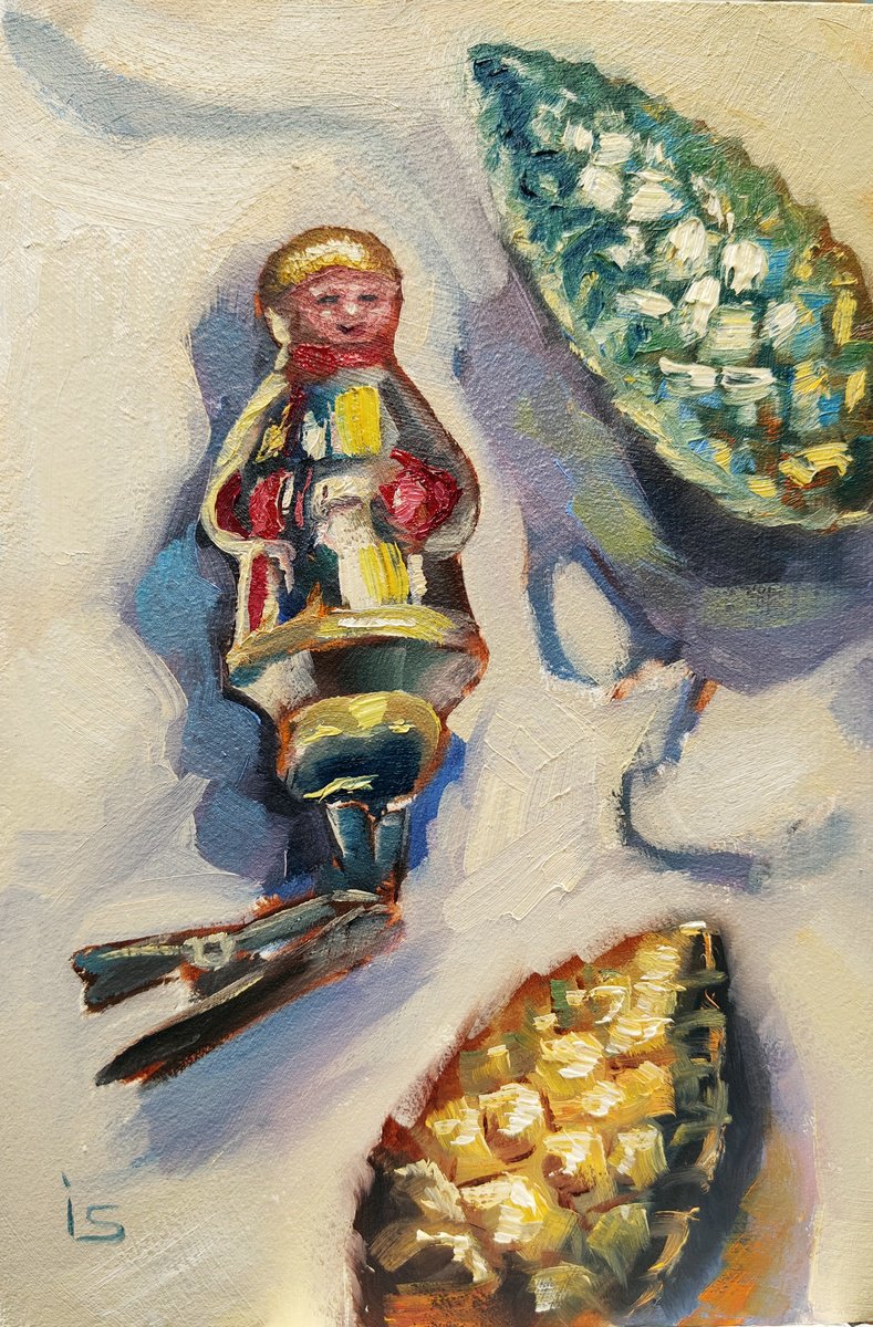 Snow Maiden and Сones Oil painting: Irina Sergeyeva | Artfinder