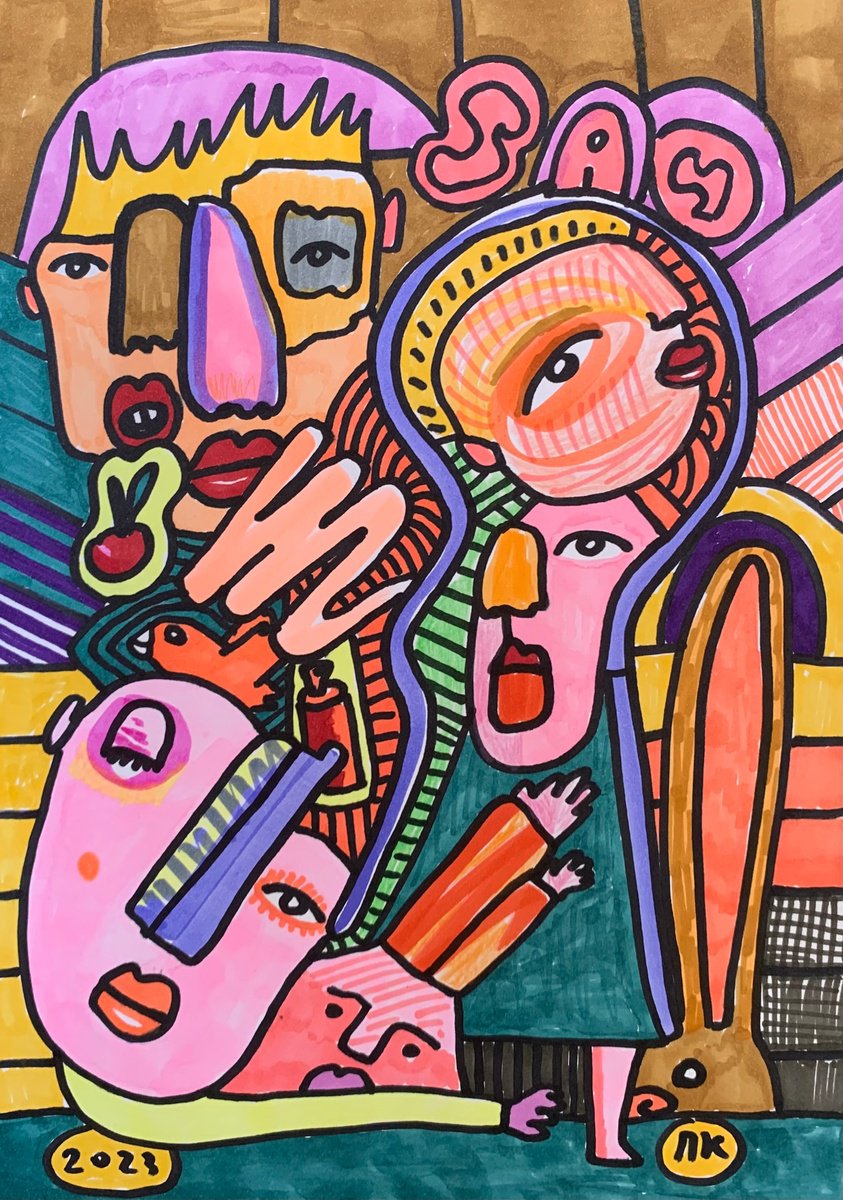 Assimilation. Day 16. Ink drawing: Pavel Kuragin | Artfinder