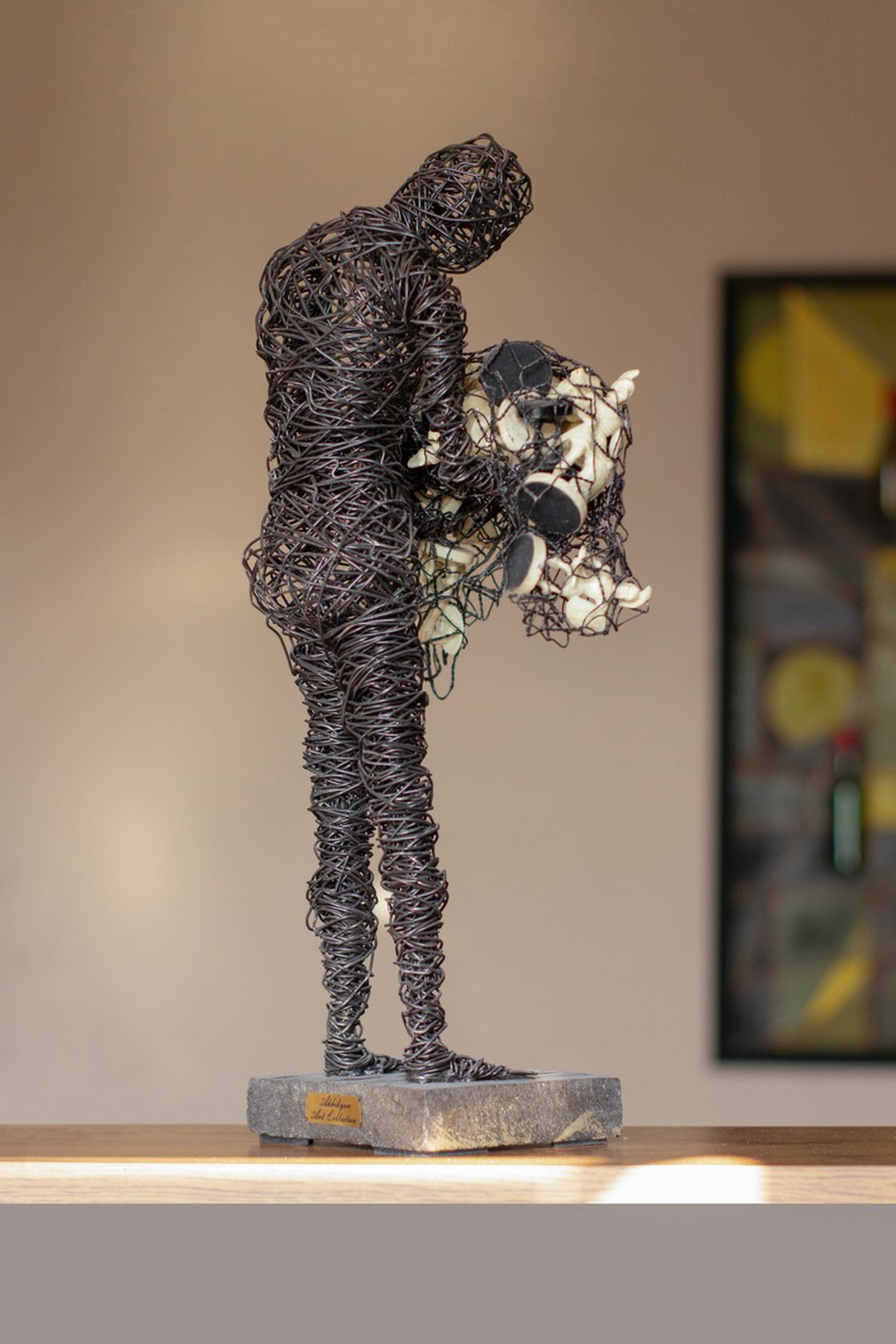 Original Sculpture - Knight's Grief by Karen Axikyan
