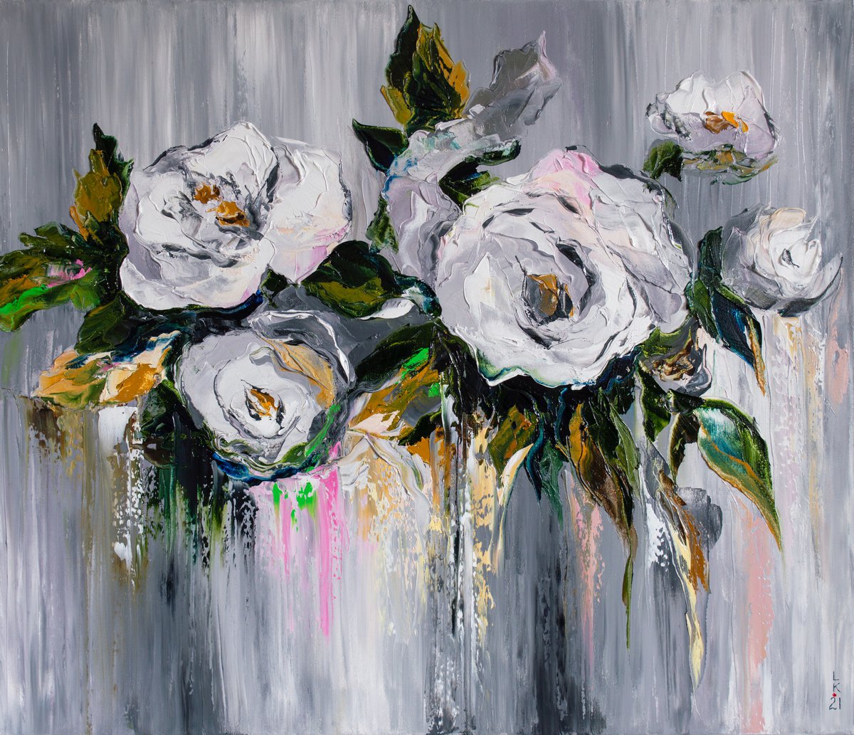 Crying roses Oil painting: Liubov Kuptsova | Artfinder