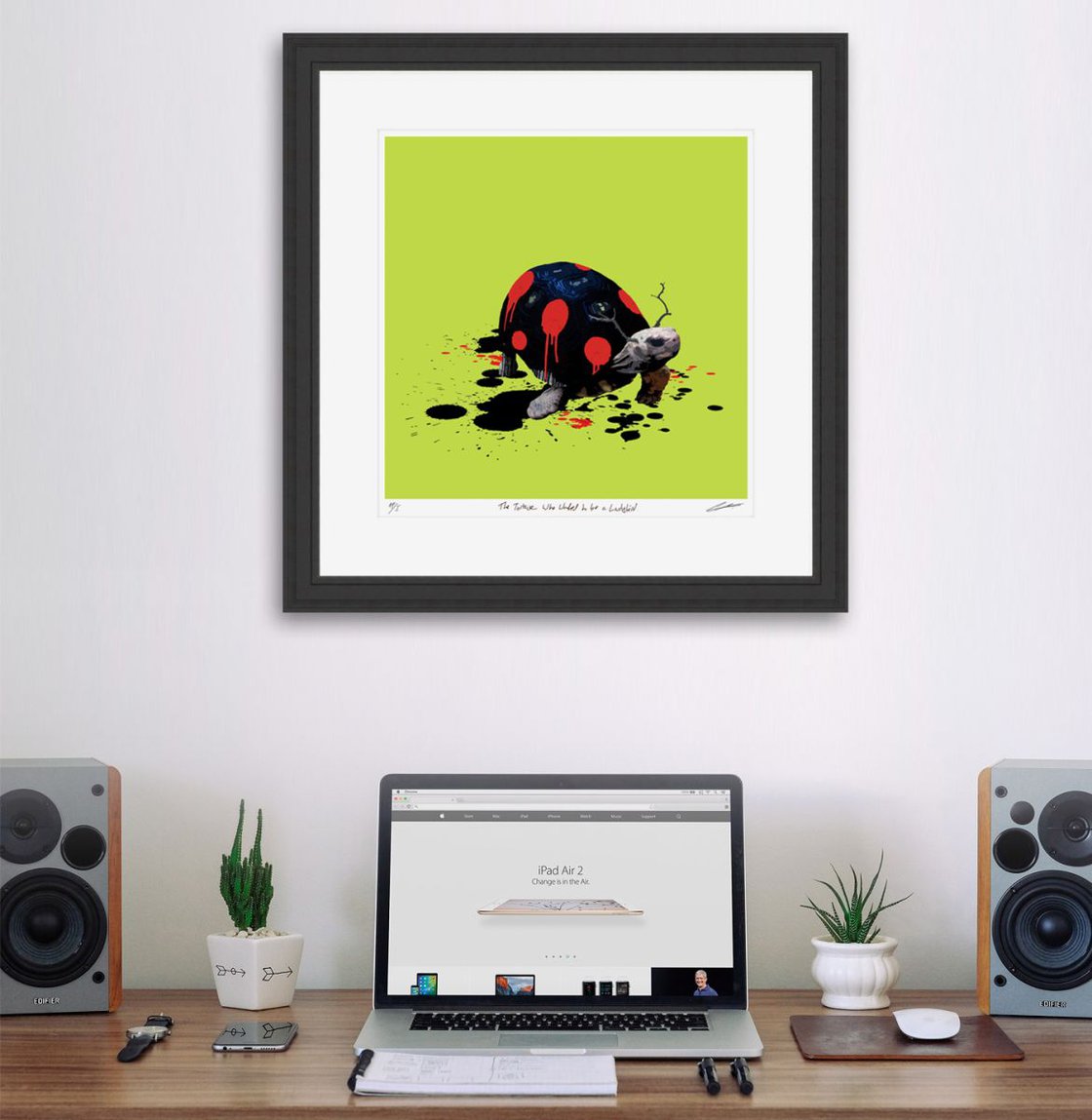 Tortoise Wants 2 be Ladybird Giclée print: Carl Moore | Artfinder
