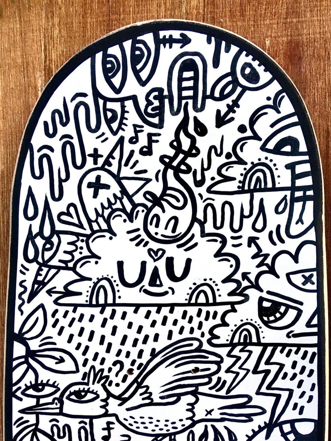 Custom Painted Skateboard Decks (Triptych) Mixed-media sculpture by ...