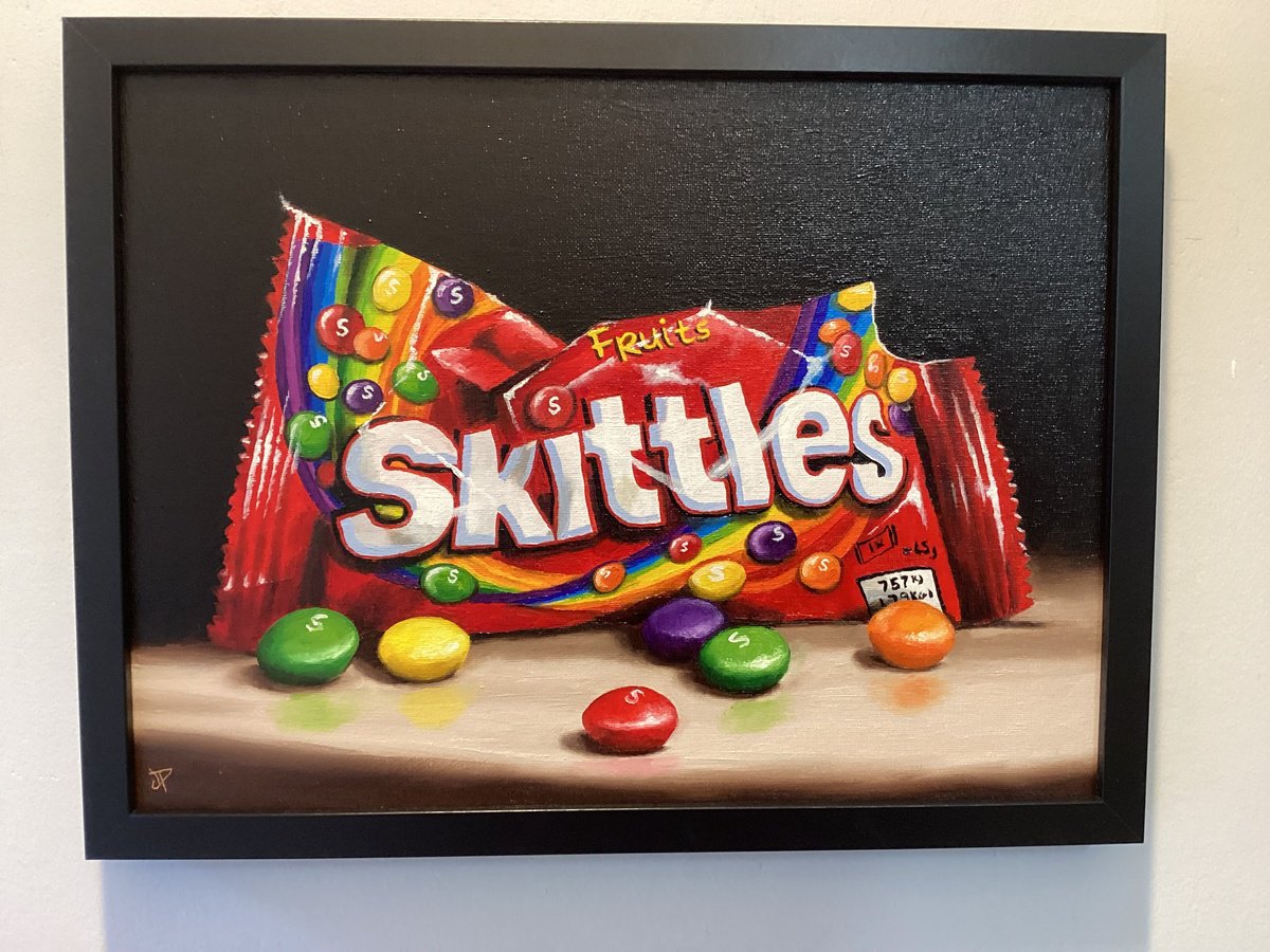 Skittles still life Oil painting: Jane Palmer Art | Artfinder