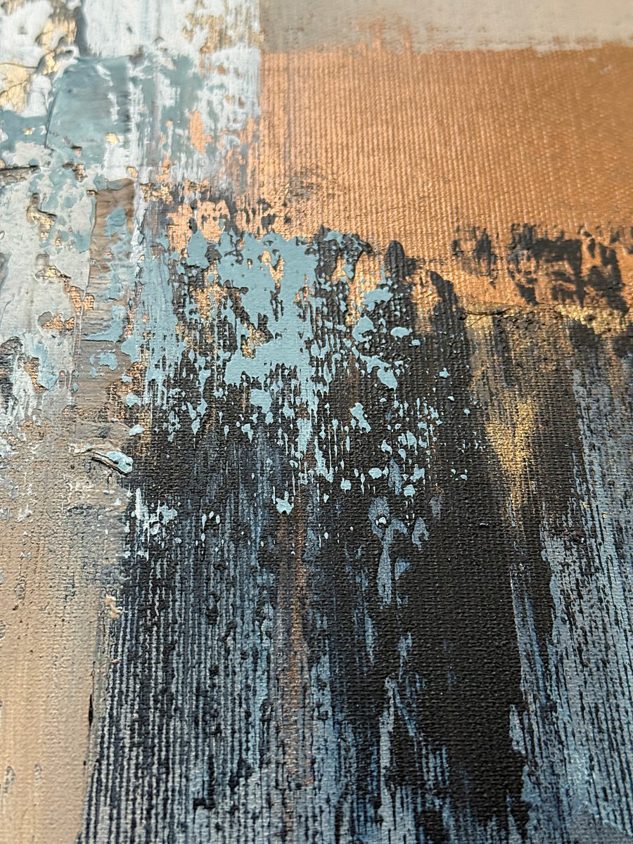 Golden Intersection Acrylic painting: Tatiana Malinovscaia | Artfinder