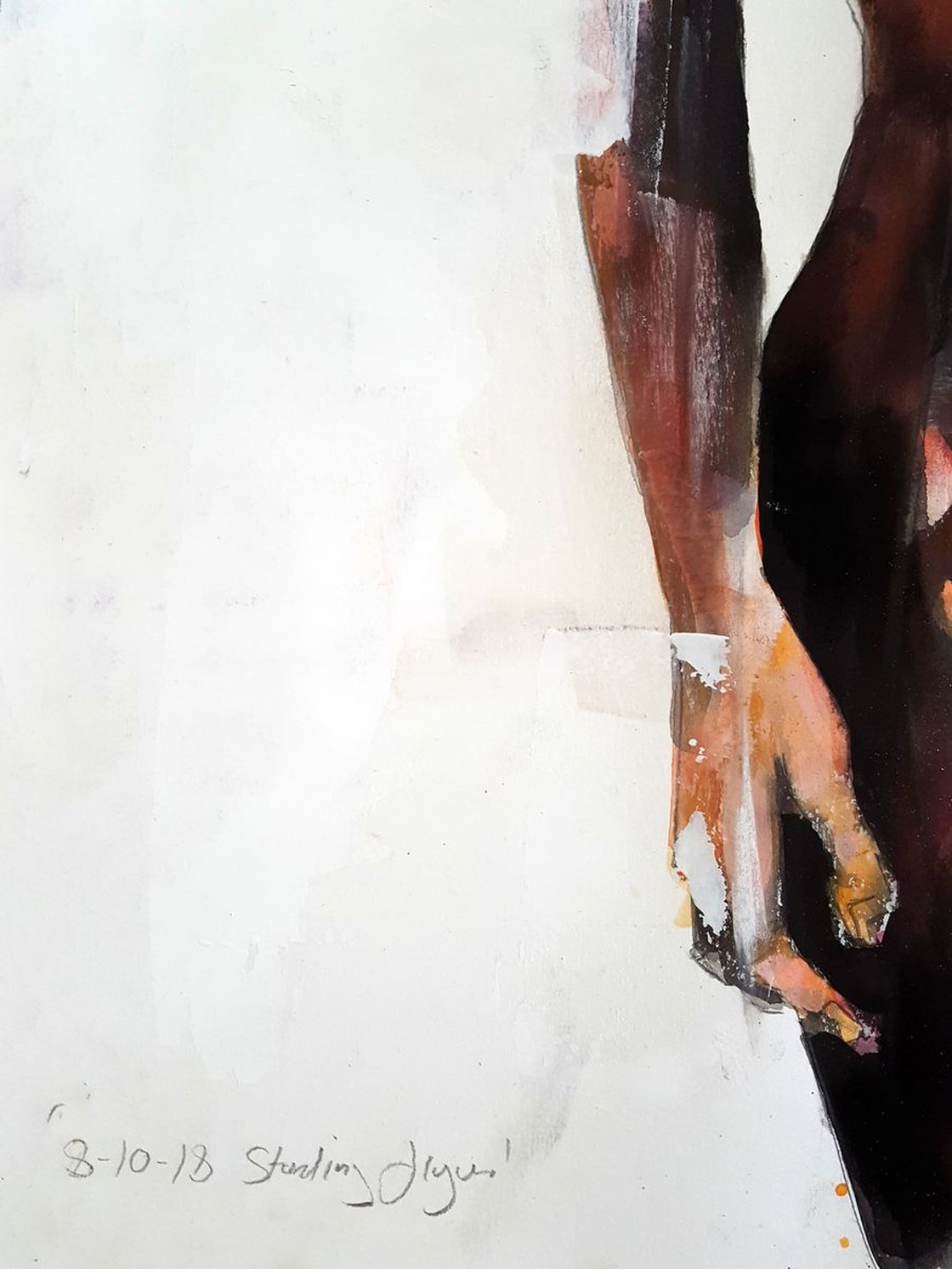 8-10-18 standing figure Drawing: Thomas Donaldson | Artfinder