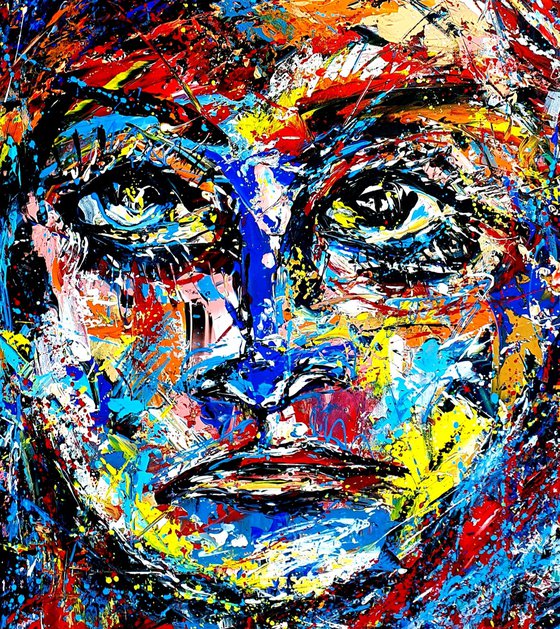 Abstract Expressionist Sad Faces