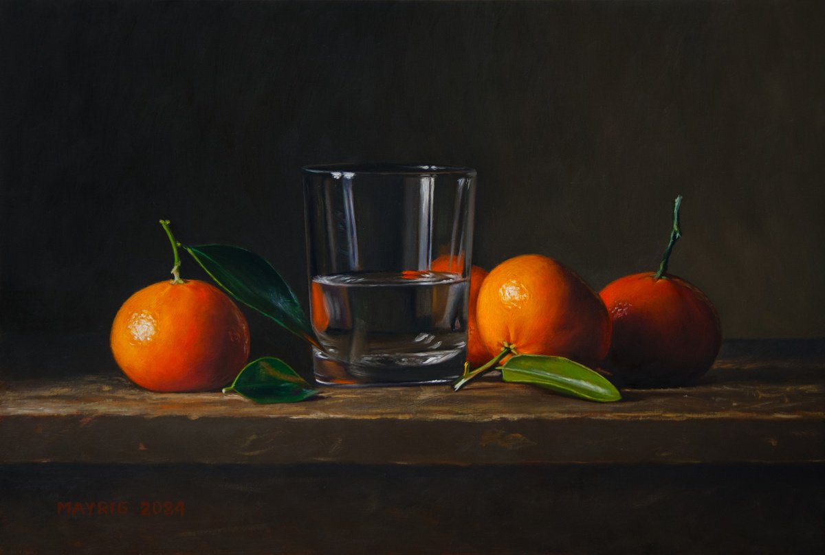 Mandarin Water Oil painting: Mayrig Simonjan | Artfinder