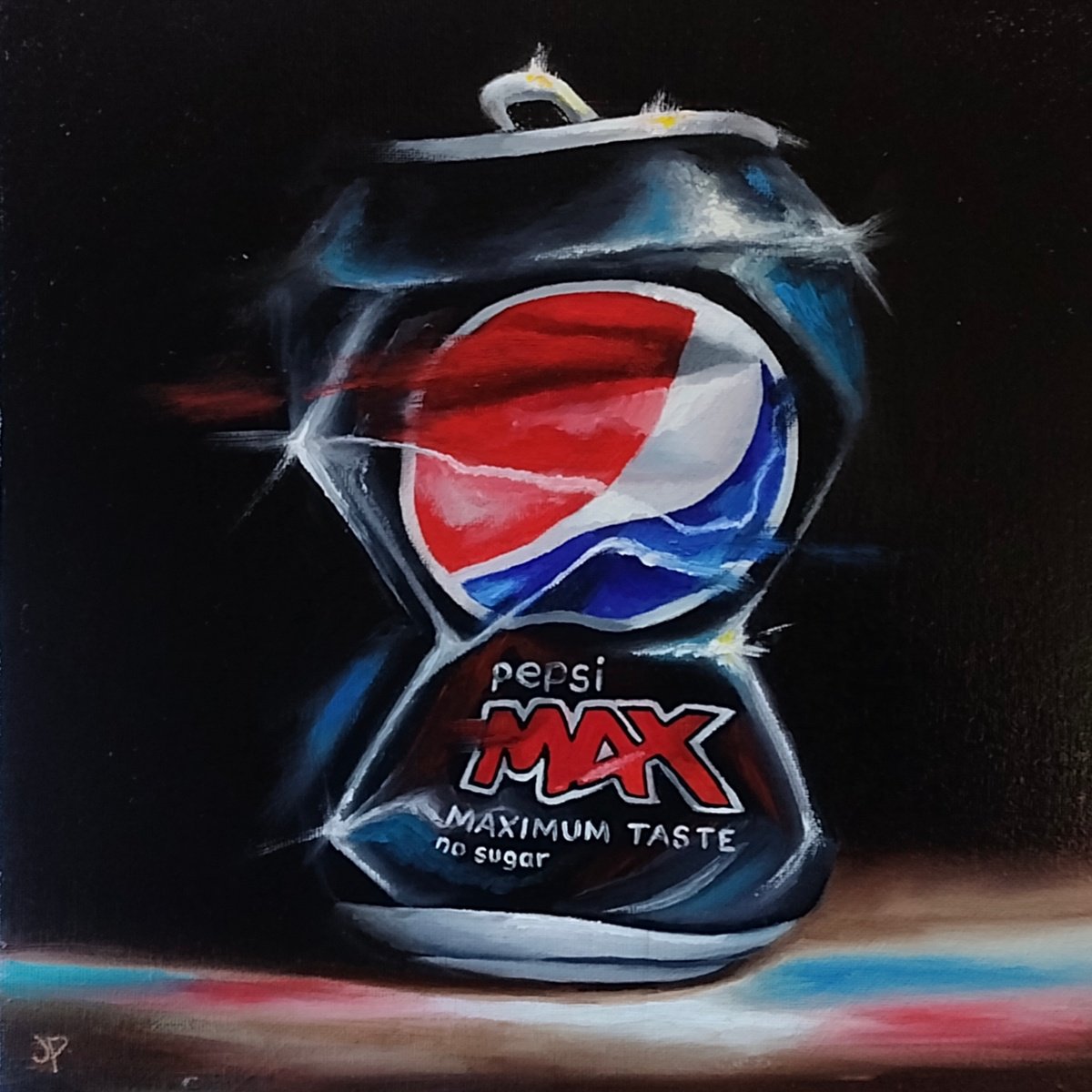 Pepsi Max Crush #1 still life Oil painting: Jane Palmer Art | Artfinder