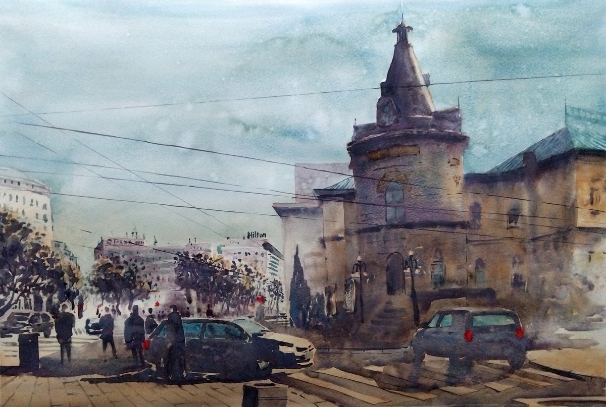 SKC wide view Watercolour: Nenad Kojić watercolorist | Artfinder