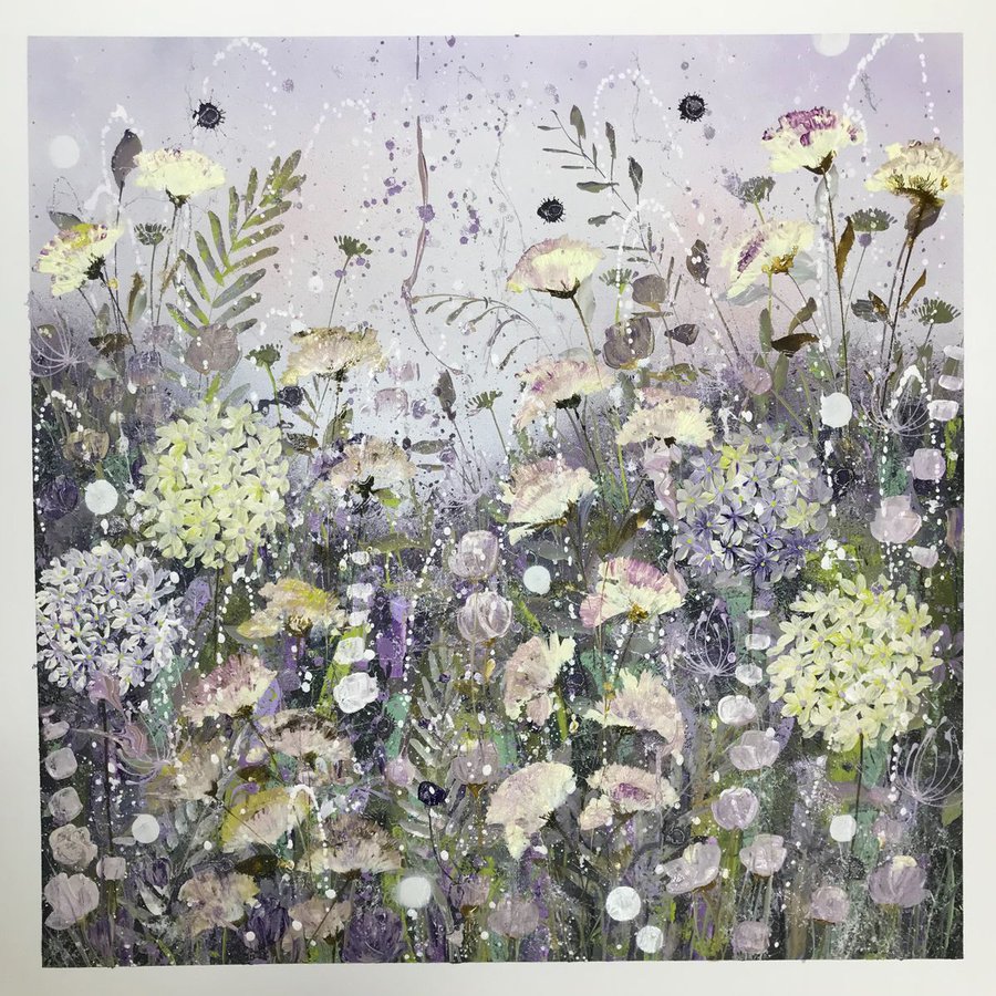 Dusky mauve Acrylic painting: Jane Morgan | Artfinder