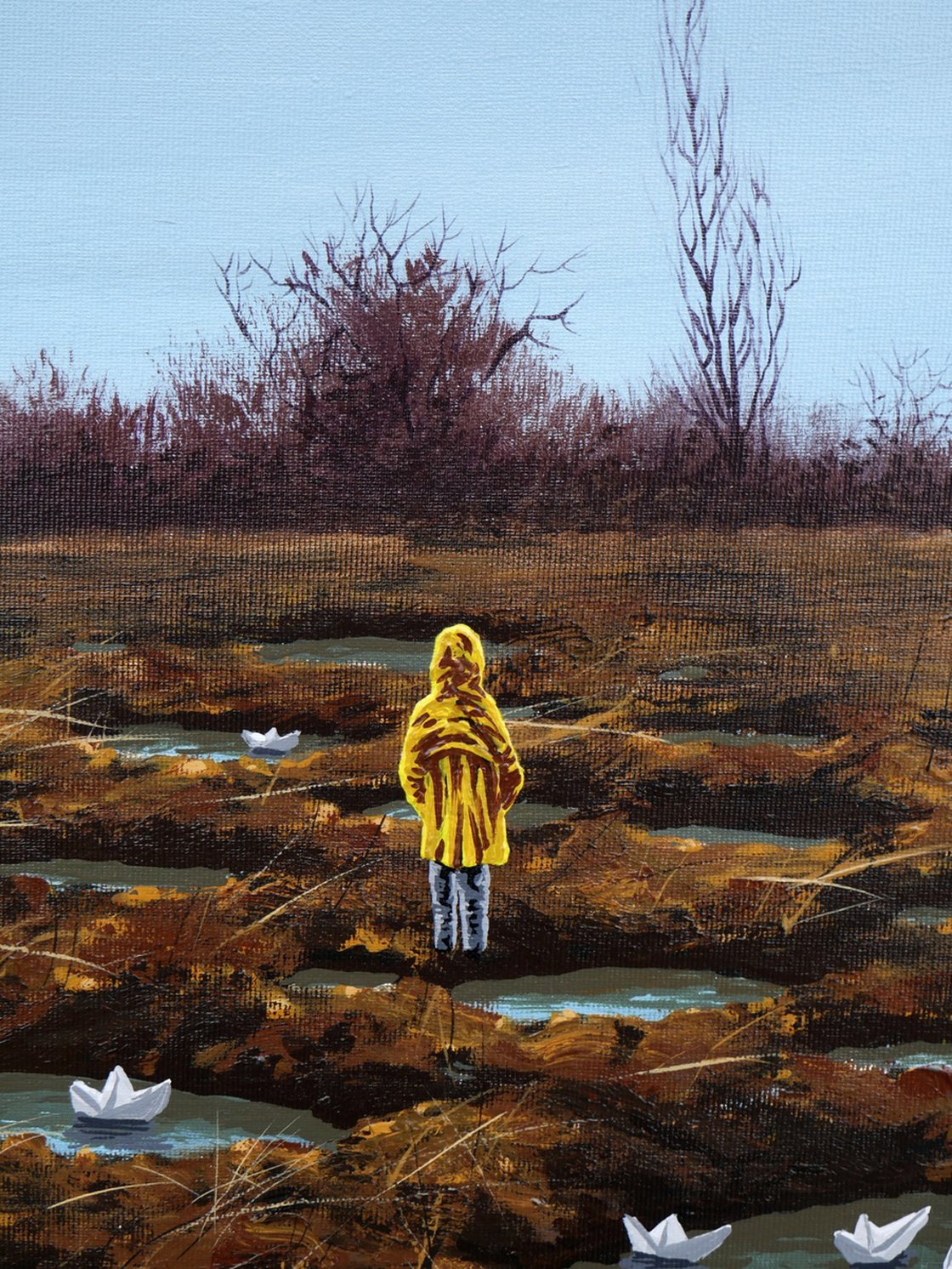 Original Acrylic Painting - Broken Rainbow by Eugene Gorbachenko