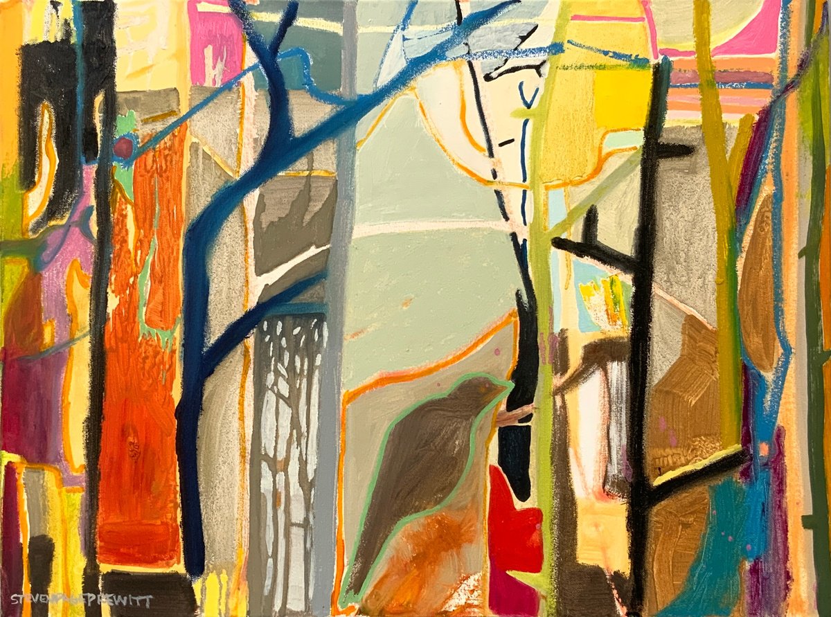 Love That Grey Catbird Song Oil painting: Steven Page Prewitt