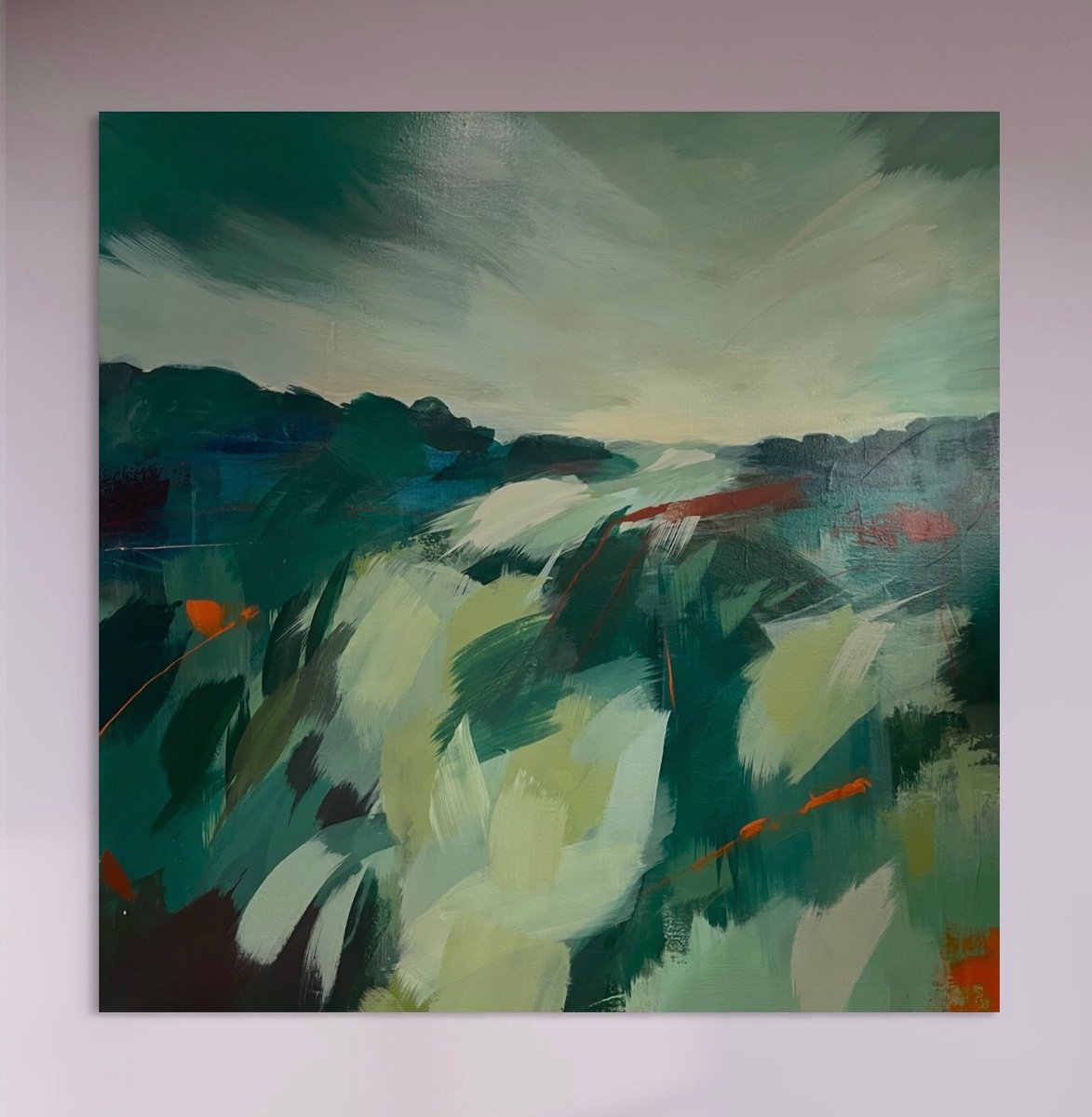 Where The River Ends Acrylic painting by Helen Chambers | Artfinder