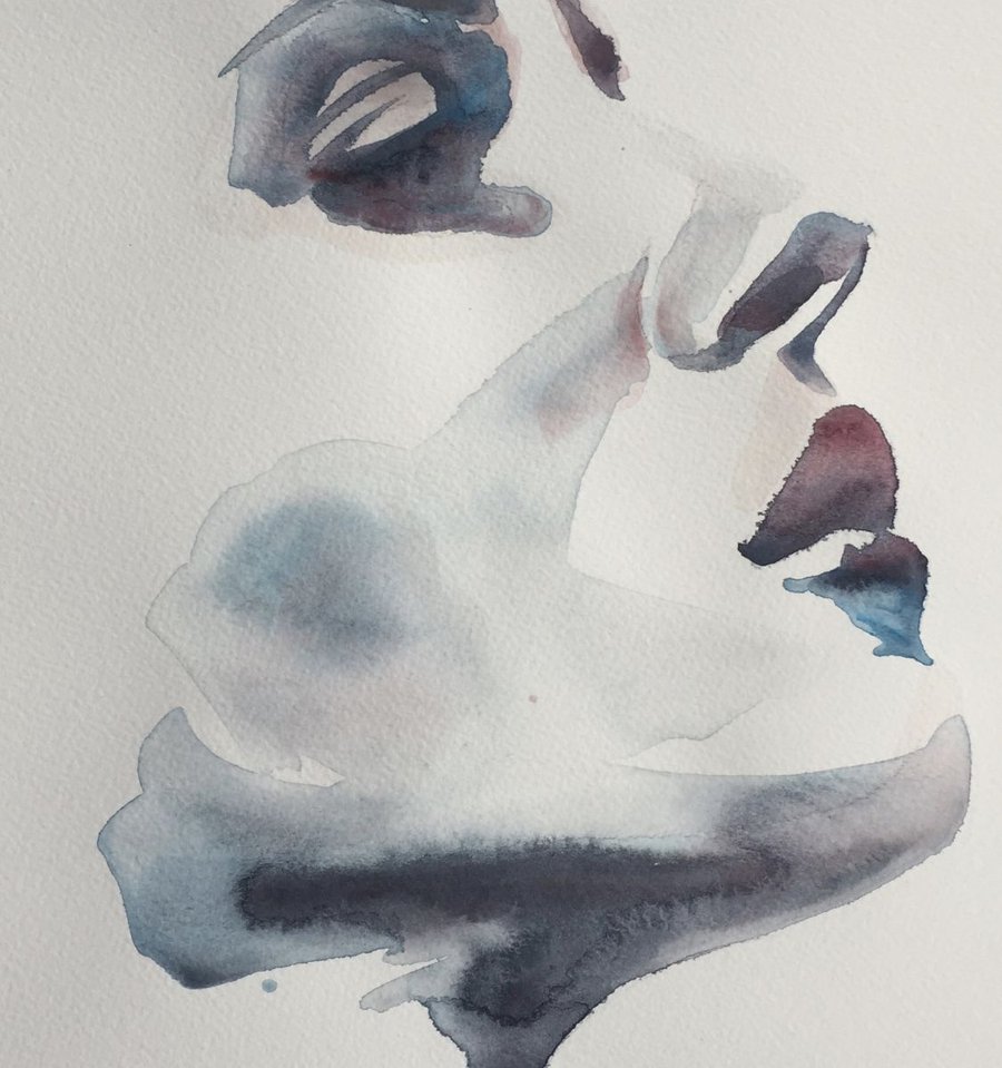 Portrait XVIII - Bliss Watercolour: Aimee Del Valle | Artfinder
