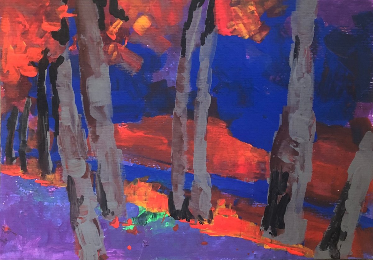 Celebrating colors , landscape Acrylic painting by Padmaja Madhu ...