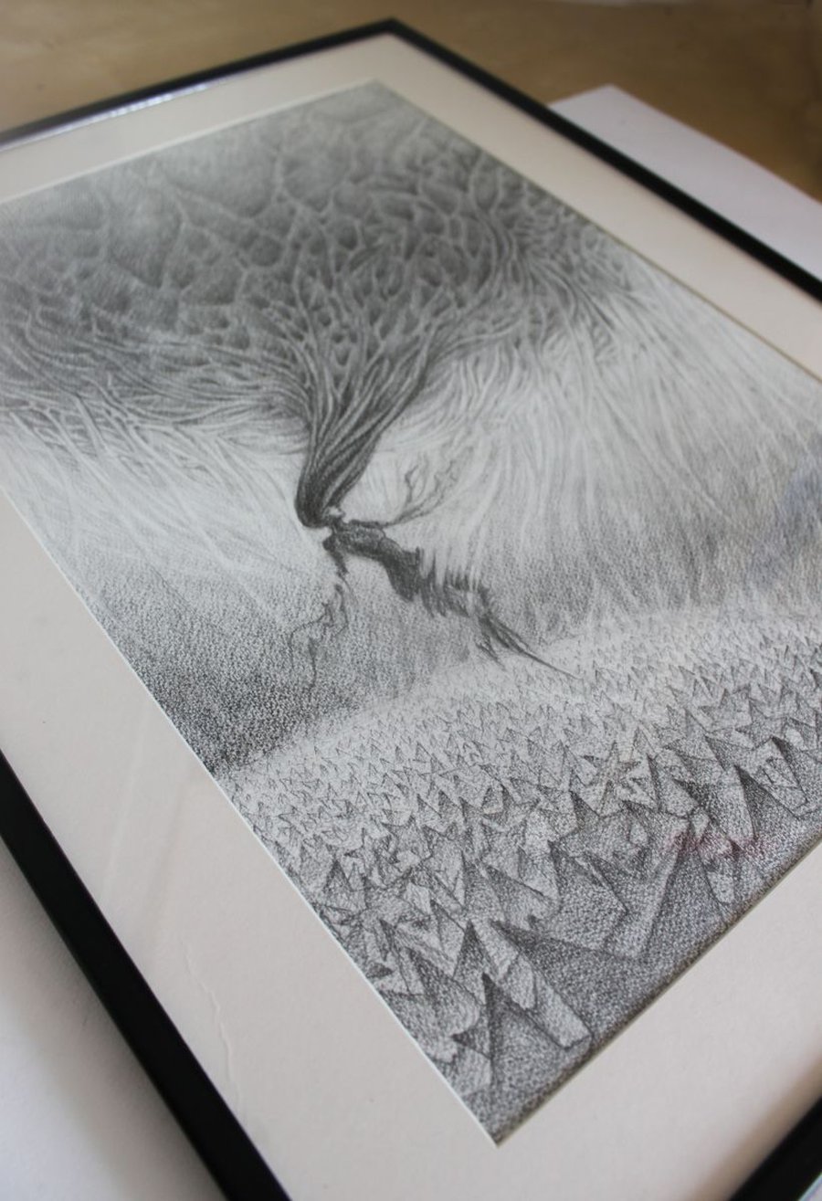 Dissociating Pencil drawing by Daria Oprea | Artfinder