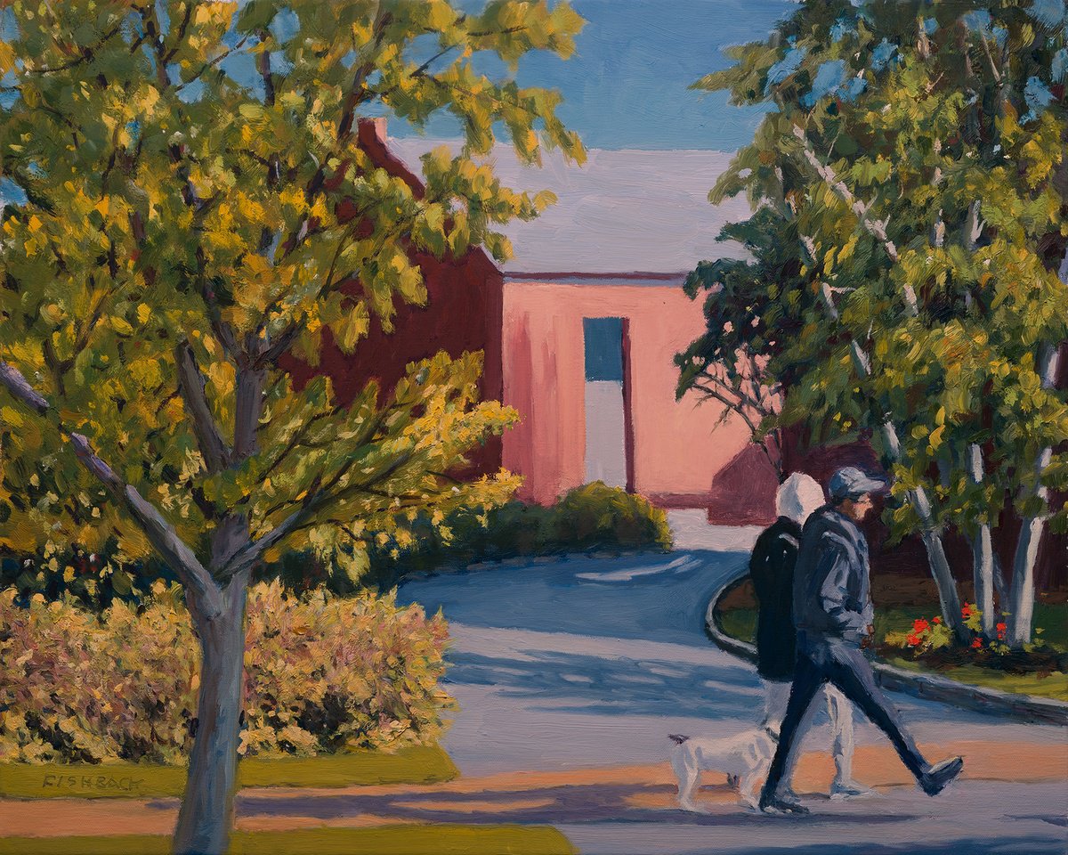 A Walk Through the Park Oil painting: Daniel Brian Fishback | Artfinder