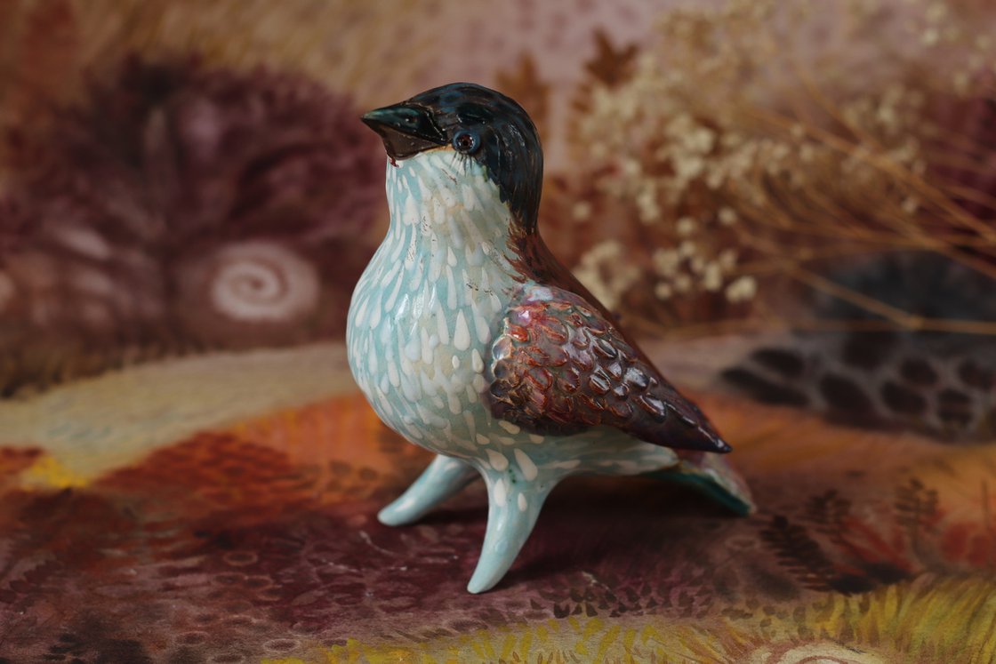Tiny Birdy II. Ceramic sculpture Sculpture by Elya Yalonetski | Artfinder