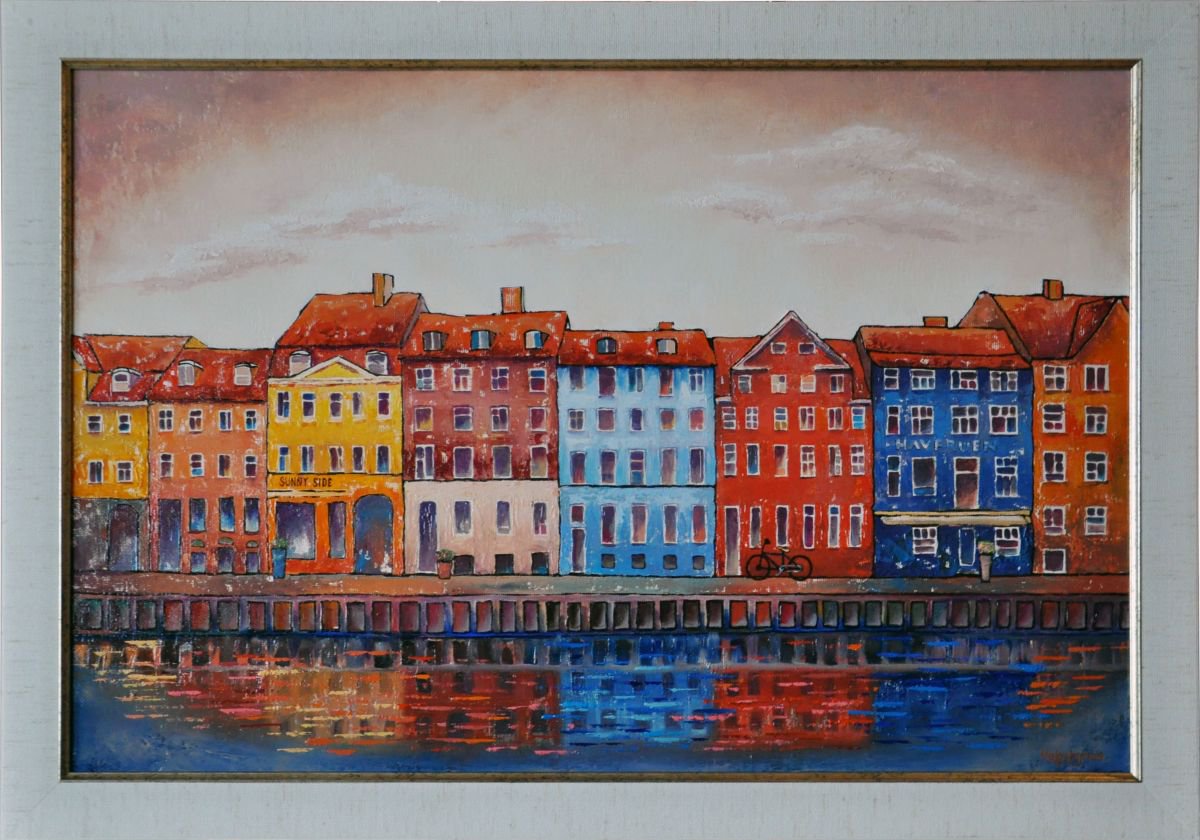 Copenhagen Oil painting by Mary Voloshyna | Artfinder