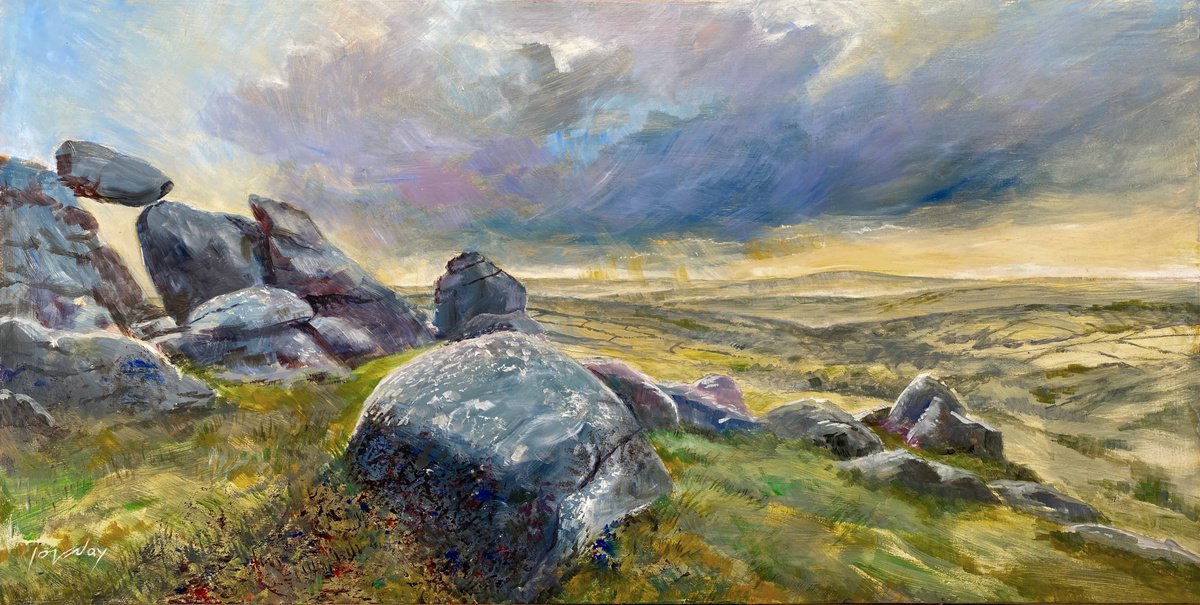 Bell Tor, Dartmoor Oil painting by Daniel Loveday | Artfinder