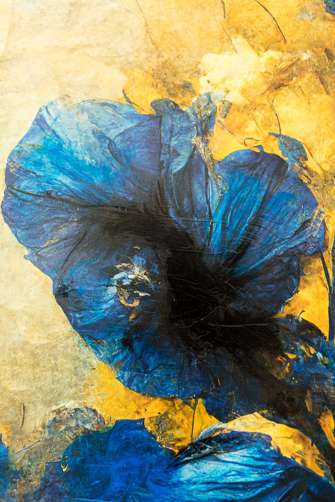 Original Mixed-media Painting - Floral Decay V (XXL) by Teis Albers