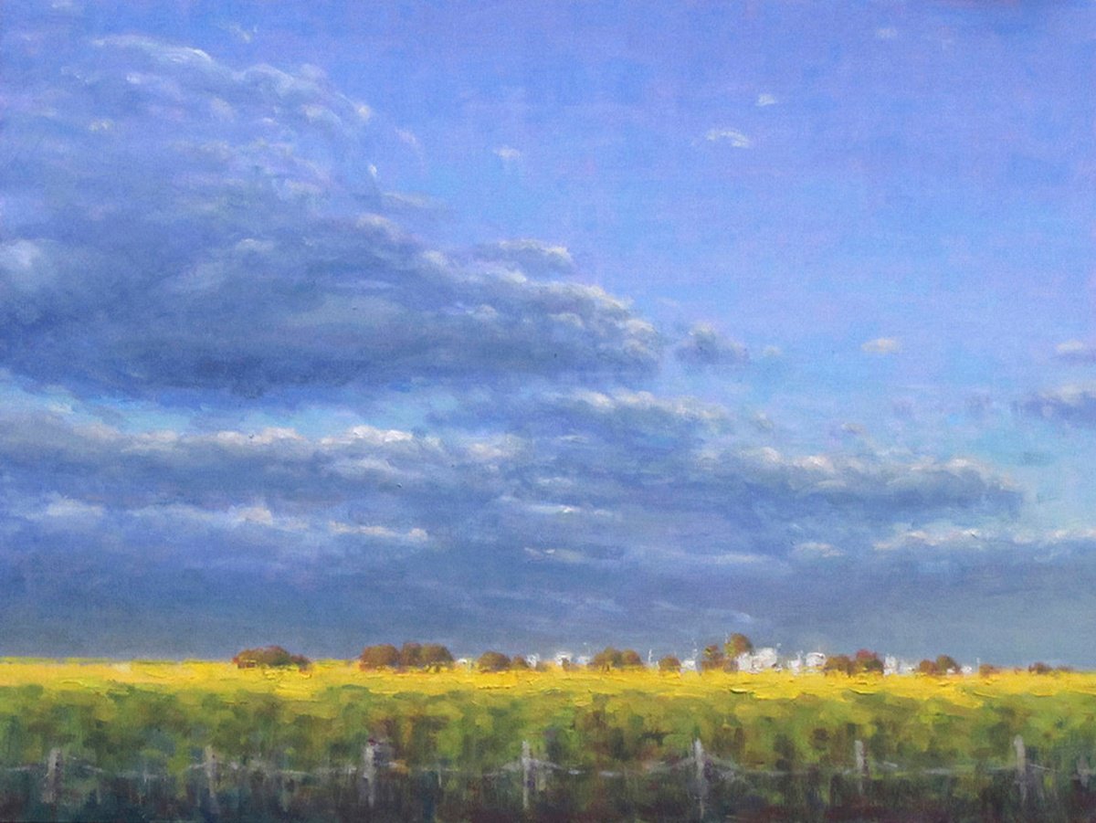 The Mustard Field Oil painting: Susan Sarback | Artfinder