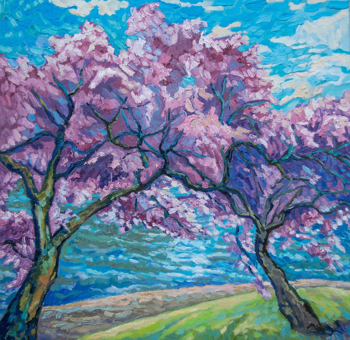 Joining Trees Oil painting: Lilit Vardanyan | Artfinder