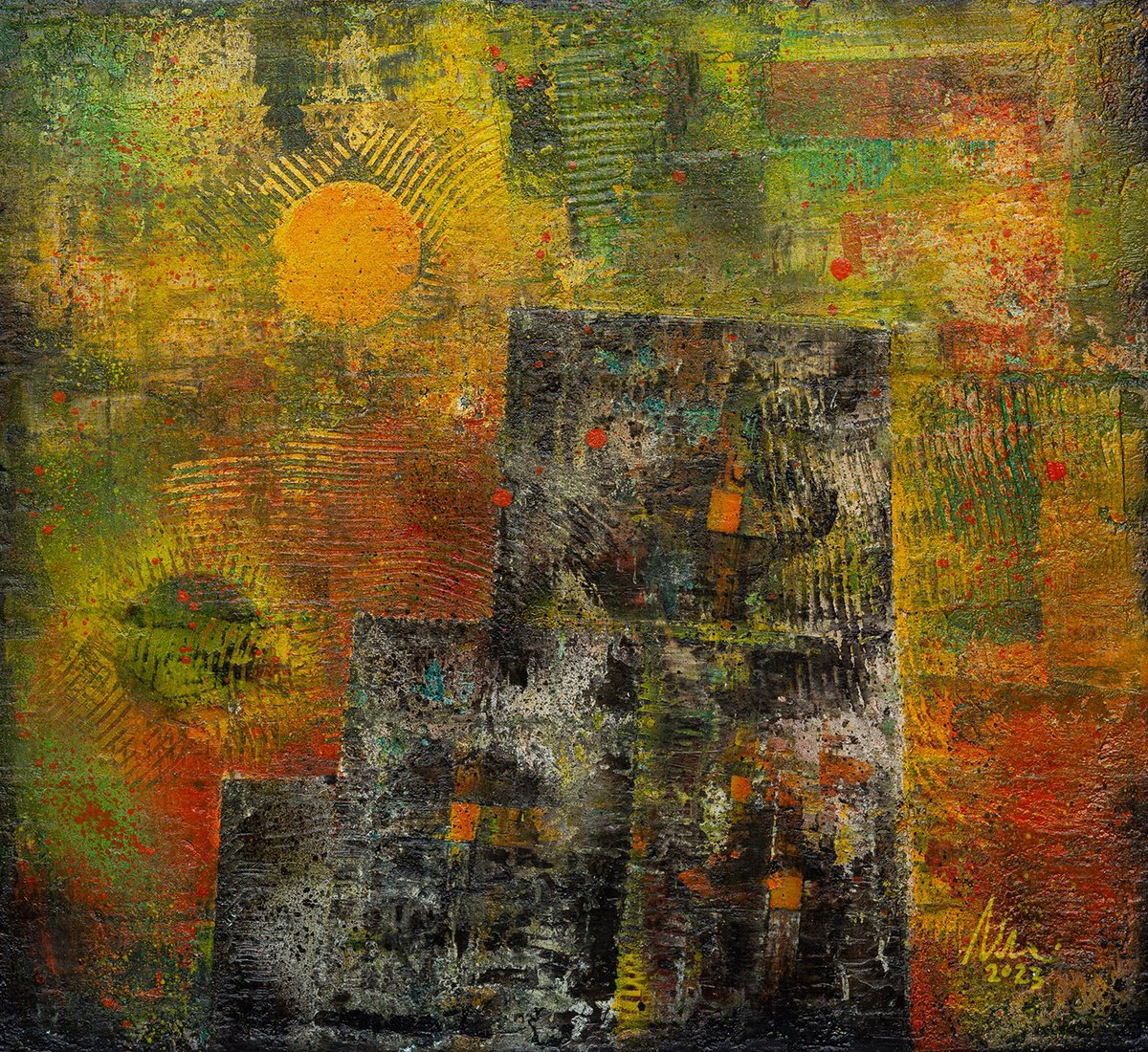 House at the End of the World Acrylic painting: Peter Zelei | Artfinder