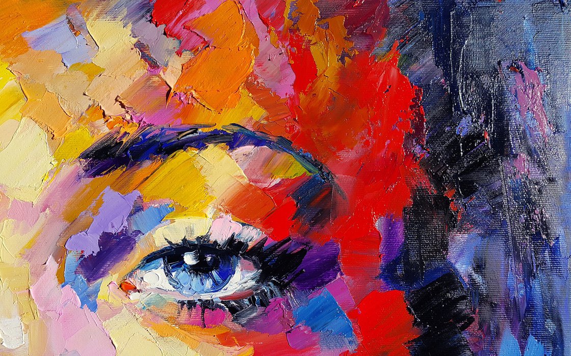 Original Oil Painting - Women's Secret by Viktoria Lapteva