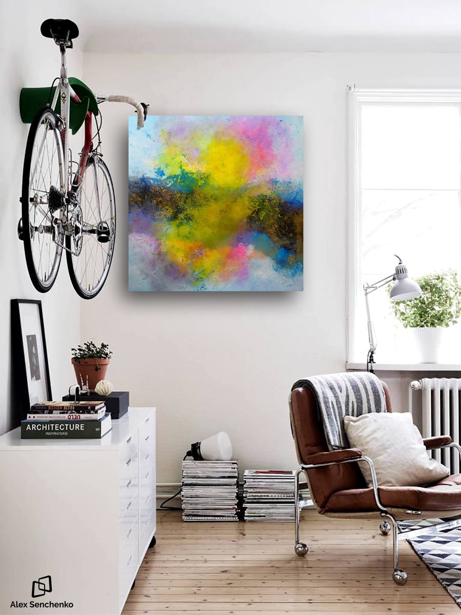 Abstract Painting by artist Alex Sencenko / Saga N35 Acrylic painting ...